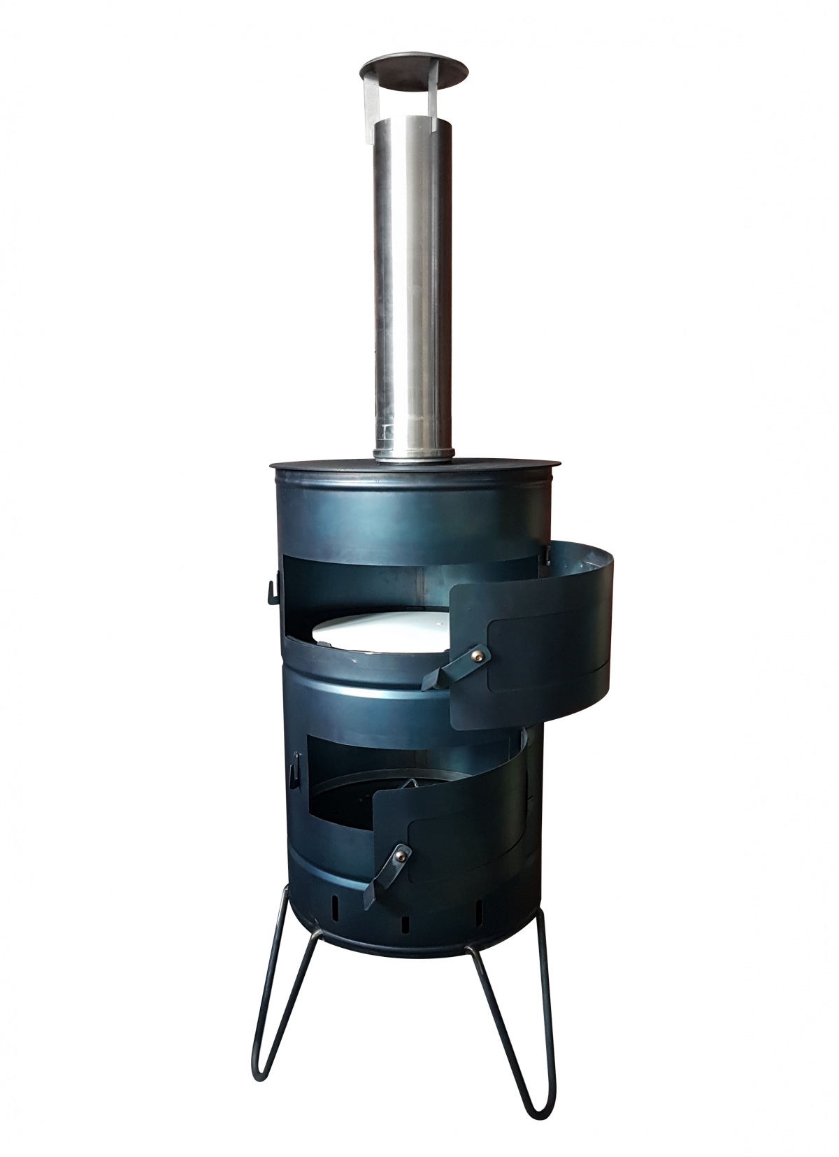 165 Liter – Feuerfass mit Stehtischaufsatz - Die Stahlbude - Feuerkörbe ...