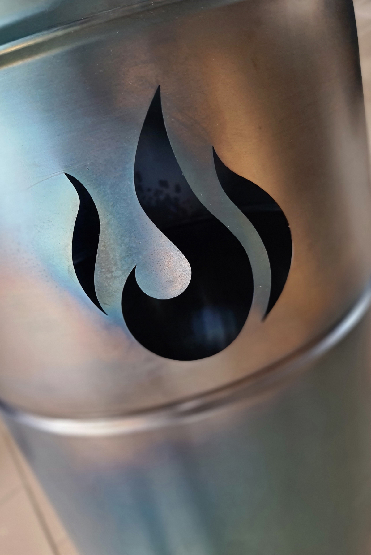 165 Liter – Feuerfass Flamme - Die Stahlbude - Feuerkörbe und Feuerfässer